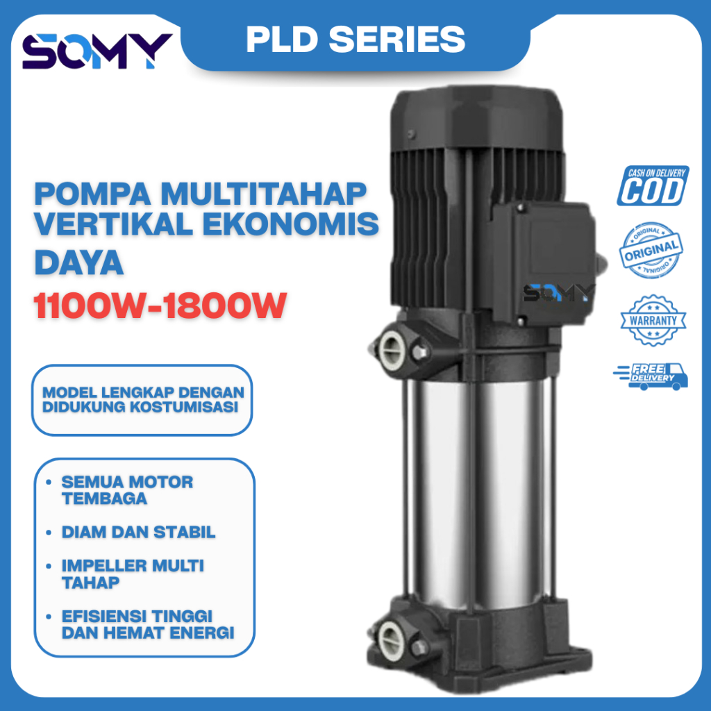 Jual Somy Pompa Sentrifugal Booster Multi-Tahap Vertikal PLD Sirkulasi ...