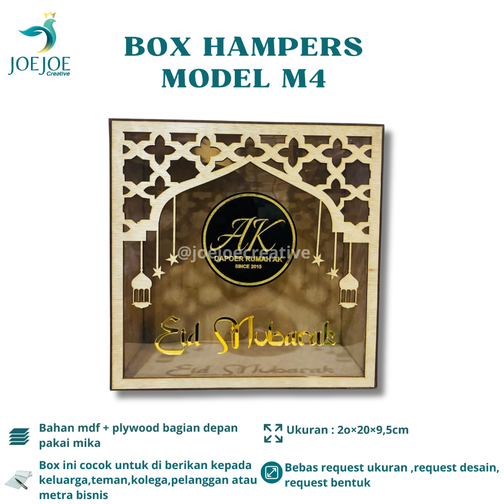 Jual Box hampers lebaran Model M4 / box parcel premium / box kayu ...