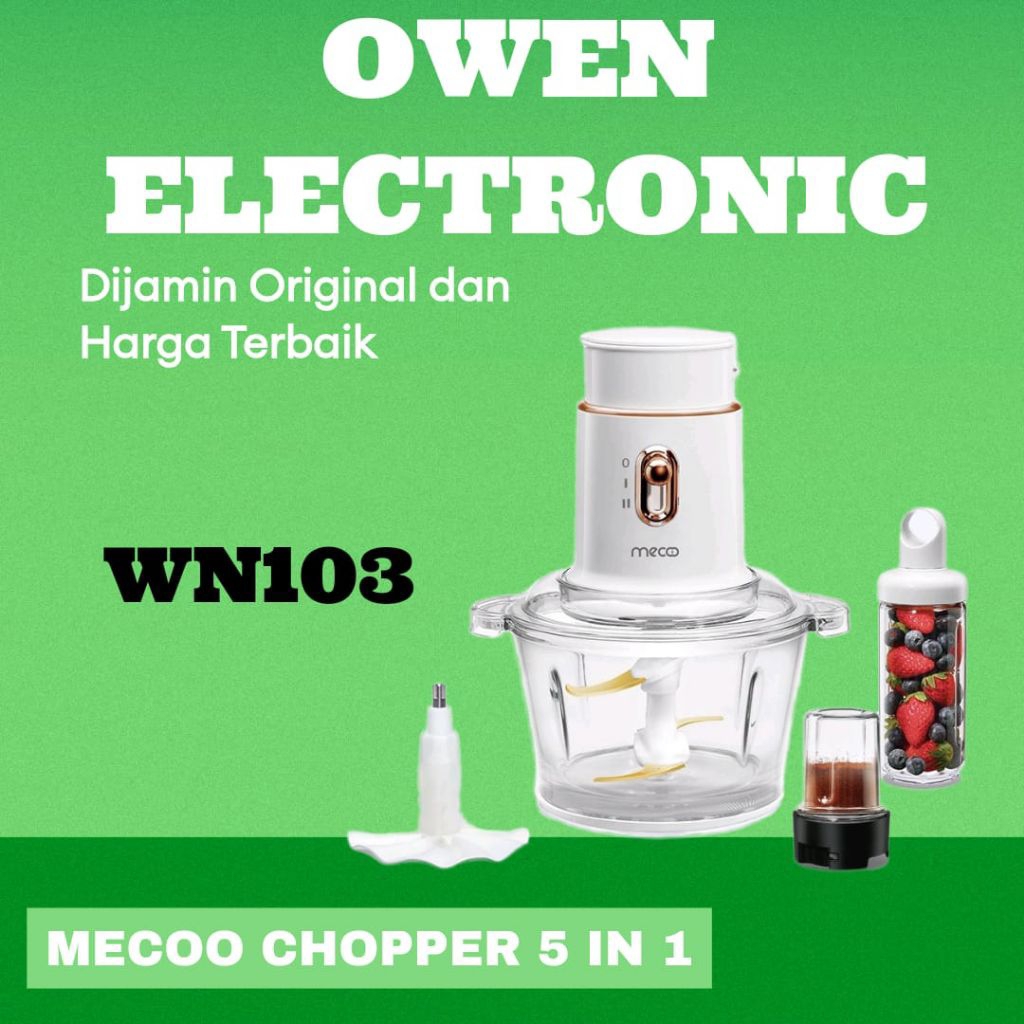 Jual Mecoo Most Aesthetic 5 in 1 Chopper Antibacterial Odorless 250 Low ...