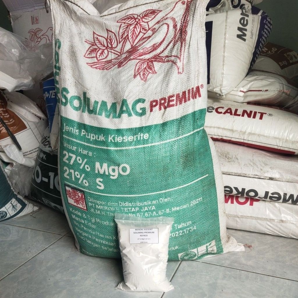 Jual REPACK PUPUK Meroke Kieserit SOLUMAG PREMIUM 1000 Gram 27 % MgO 21 ...