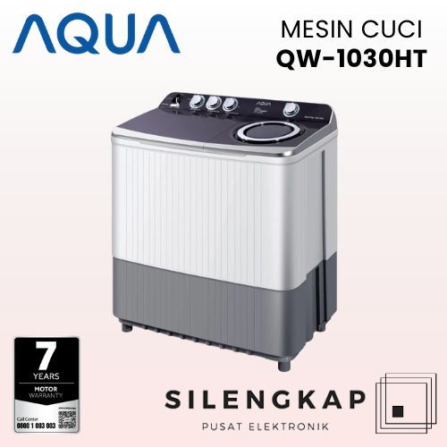 Jual Mesin cuci 2 Tabung AQUA AQW 1030 HT Hijab Series Fresh Air System ...