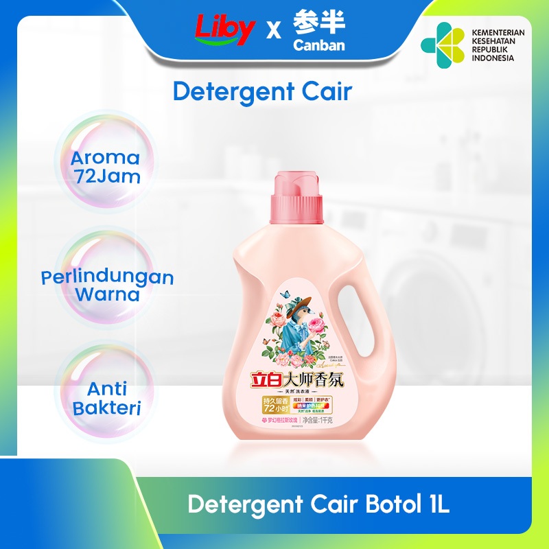 Jual LIBY Deterjen Cair Laundry Liquid Detergent Botol 1L - Penghilang Noda, Pelindung Warna ...