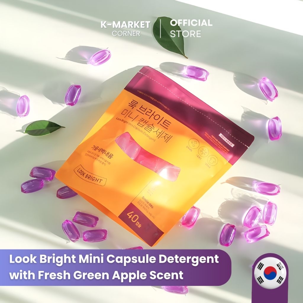 Jual LOOKBRIGHT Mini Capsule Detergent with Fresh Green Apple Scent ...