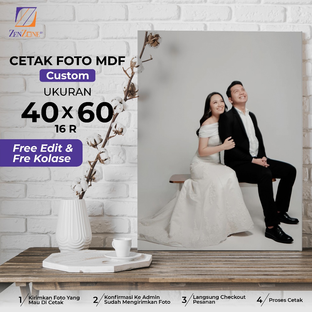 Jual Cetak Foto Prewedding / Keluarga Free Edit Kolase Ukuran Jumbo 16R ...