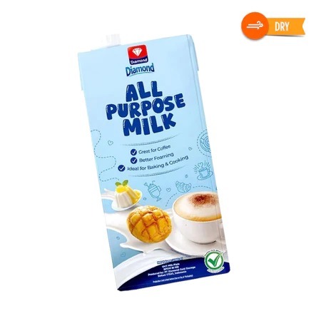 Jual Susu Diamond UHT Milk - All Purpose, 1 Liter | Shopee Indonesia