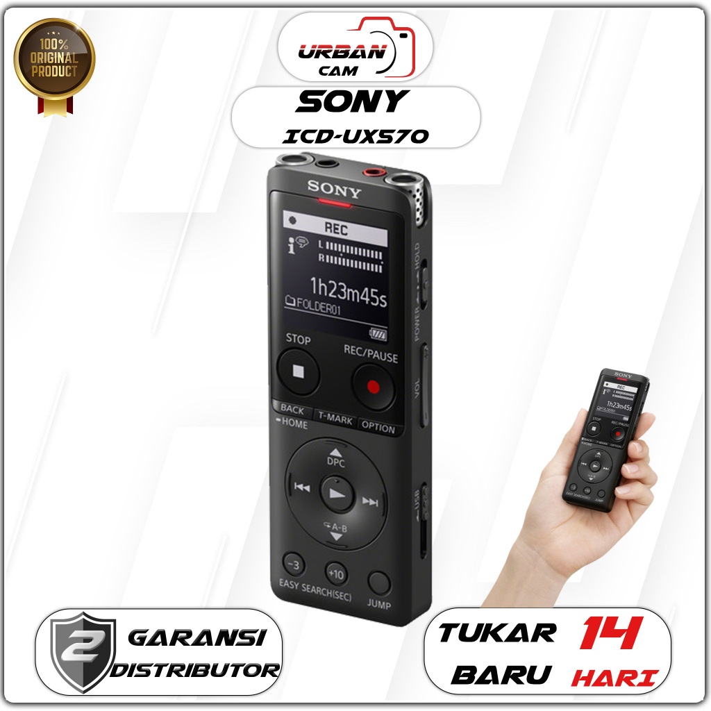 Jual Sony ICD-UX570 Digital Voice Recorder / Sony ICD UX570 / Sony ...