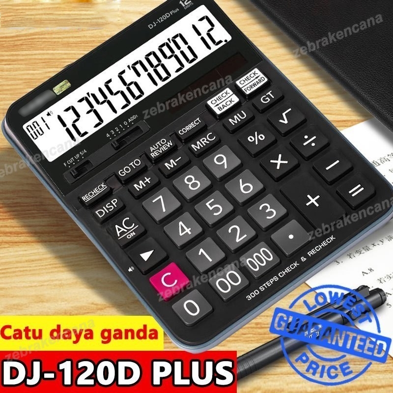 Jual Kalkulator MJ 120D PLUS CHECK CORRECT Kalkulator Meja Check ...