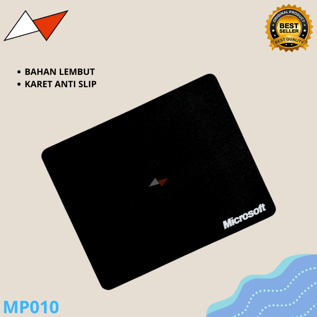 Jual Mousepad Hitam Polos Standard Anti Slip Alas Mouse Murah Laptop ...