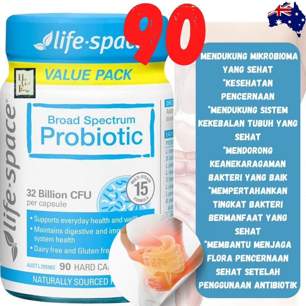 Jual Life Space Broad Spectrum Probiotic for Kids 90 Tabs - Australia | Shopee Indonesia