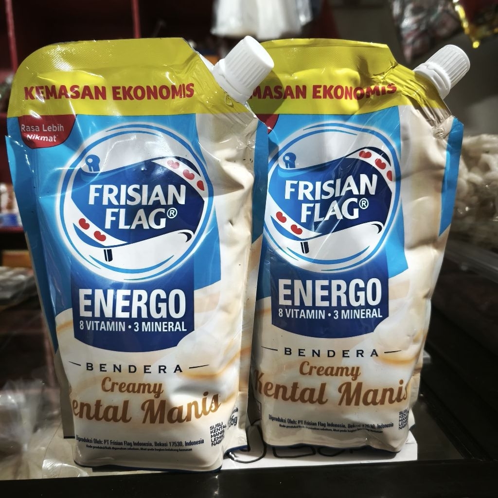 Jual FRISIAN FLAG ENERGO CREAMY KENTAL MANIS 535g / SUSU KENTAL MANIS/ SKM POUCH / SUSU BENDERA ...