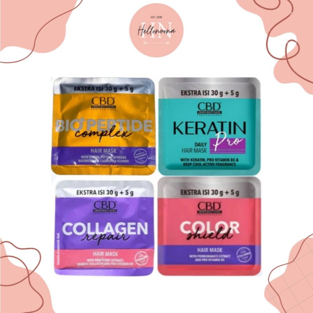 Jual CBD - Hair Mask Sachet Keratin Pro | Color | Collagen 35gr ...