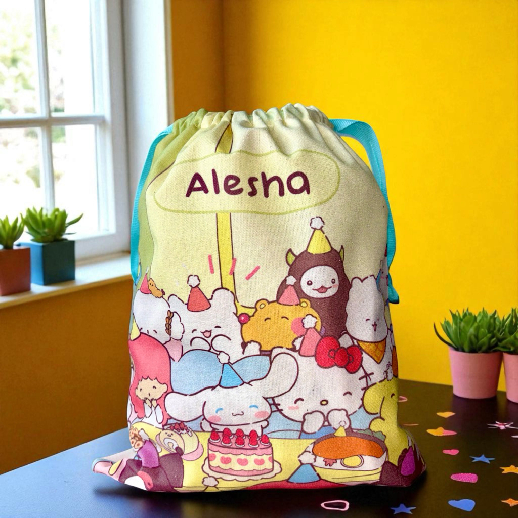 Jual Goodie Bag Custom Pouch Full Print ukuran 25x30 | Shopee Indonesia
