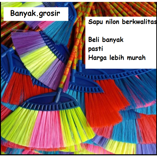 Jual SAPU NILON - Sapu Lantai / Sapu Senar / Floor Broom Warna Warni ...