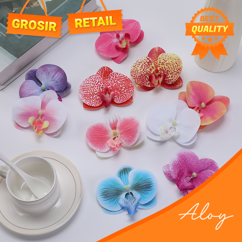 Jual RETAIL JR-A013 Jepit Rambut Bunga Anggrek Kupu-kupu Hiasan Kepala ...