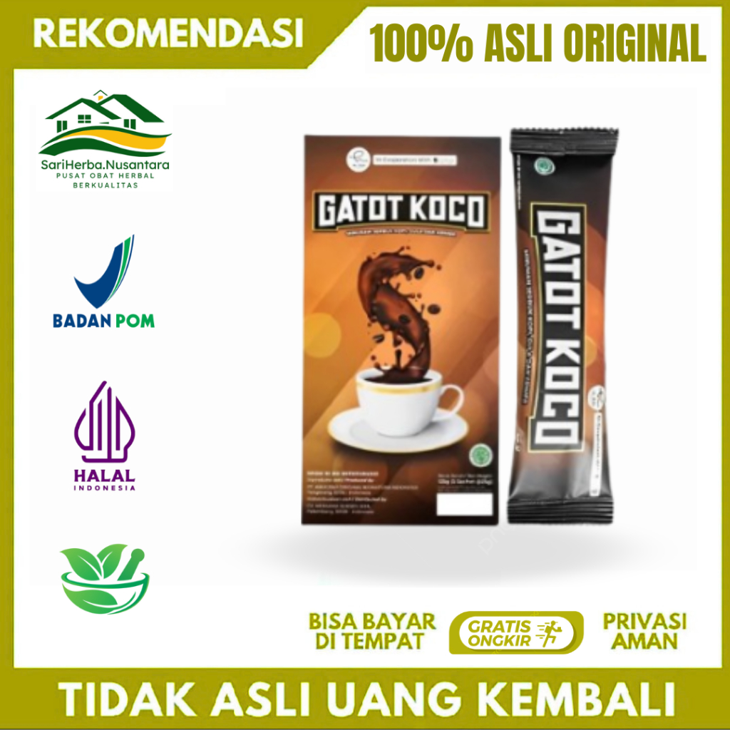 Jual Kopi Gatot Koco 1 Box isi 5 Sachet BPOM by dR. Richard Lee PRIVASI ...