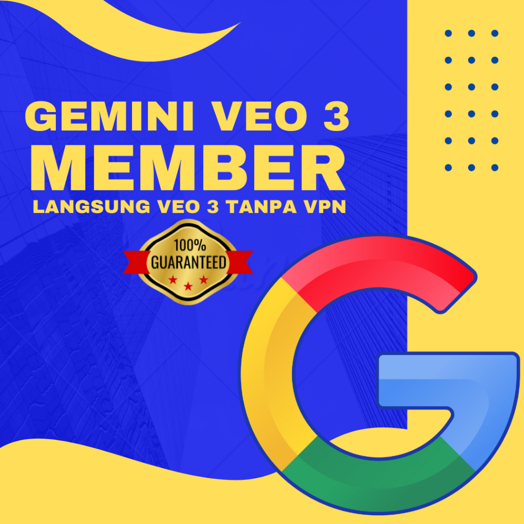 Jual GOGLE GEMINI AI PRO VEO 3 MEMBER PRIVATE FULL GARANSI | Shopee Indonesia