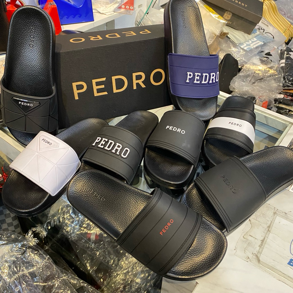 Jual SANDAL PEDRO SENDAL SLOP FULL EMBOSS KEMBUNG FREE BOX | Shopee ...