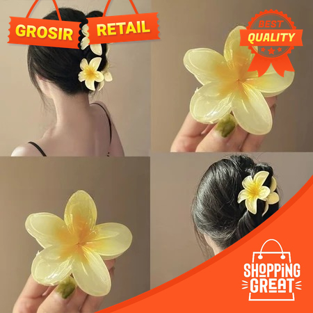 Jual RETAIL JR-A003 Jepit Rambut Korea Jedai Bunga Kamboja Wanita ...
