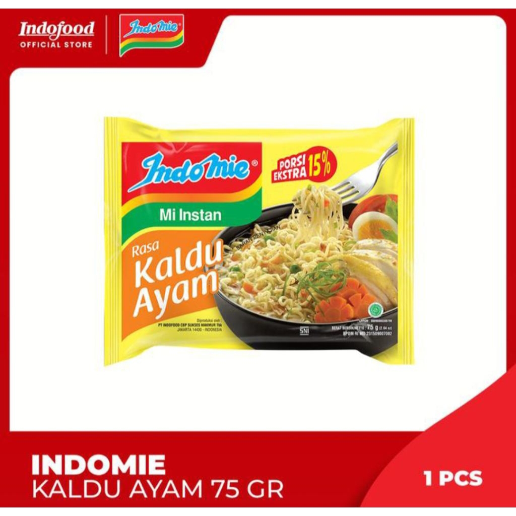 Jual Indomie Kaldu Ayam 75g / Mie Indomie Rasa Kaldu Ayam | Shopee ...