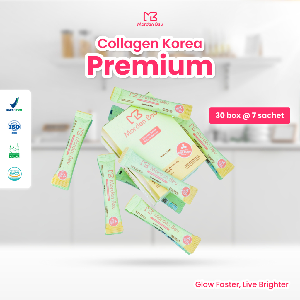 Jual MORDEN BEU - Low Molecules Marine Collagen | Collagen Tripeptide - Collagen Drink 30 Box@7 ...