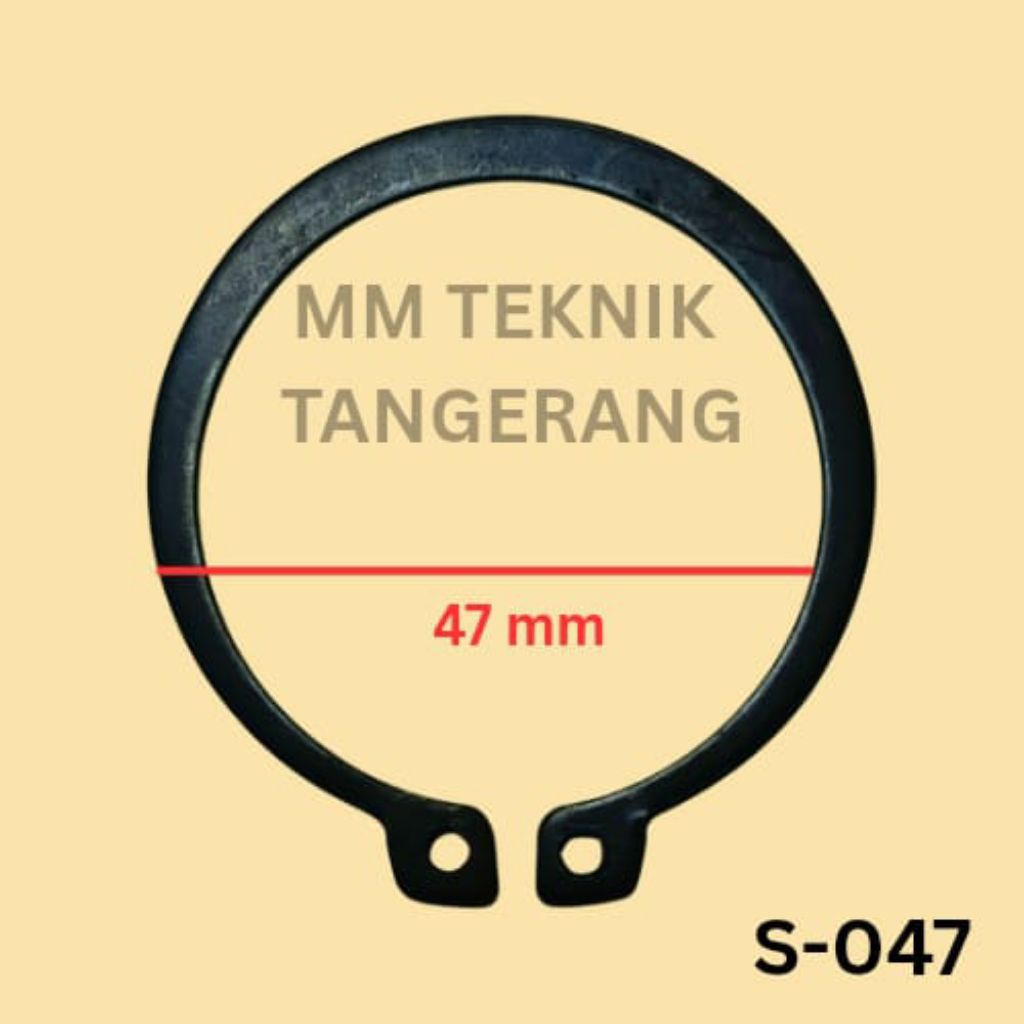Jual Snapring S47 Snap ring Circlip External Retaining Tipe S 47 ...