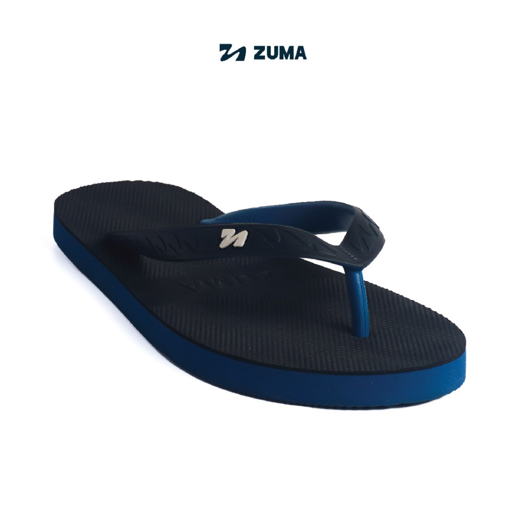 Jual Zuma Men Black Series 13 Legion Blue, Sandal Jepit Pria Karet ...