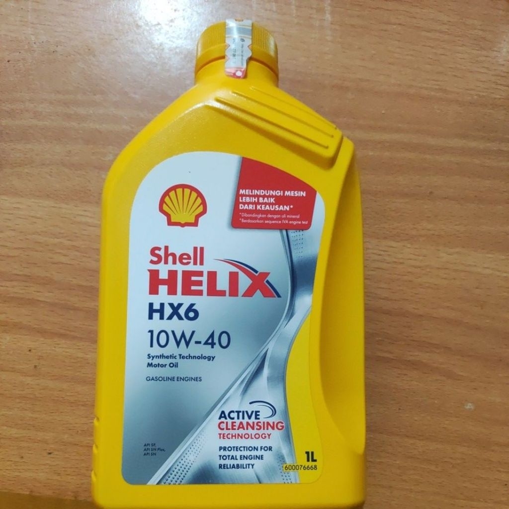 Jual Shell Helix HX6 10W40 synthetic Technology 1L | Shopee Indonesia