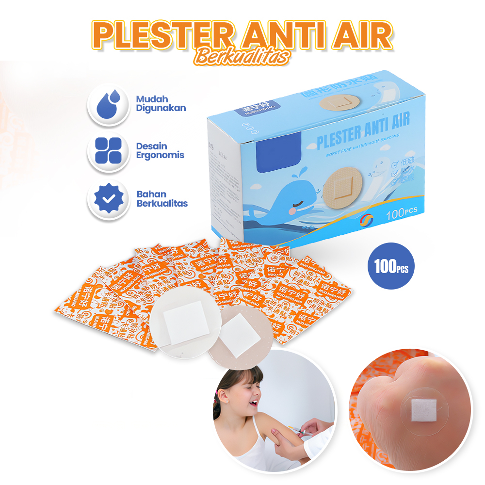 Jual 100 pcs kotak perban transparan tahan air perban bulat mini ...