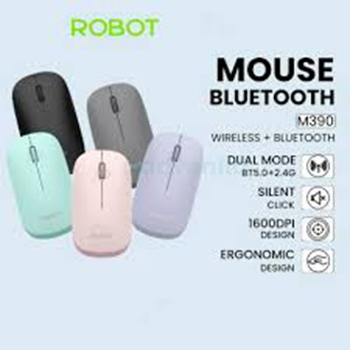 Jual ROBOT M390 Mouse Dual Mode Bluetooth + Wireless 2.4G Mouse Silent ...