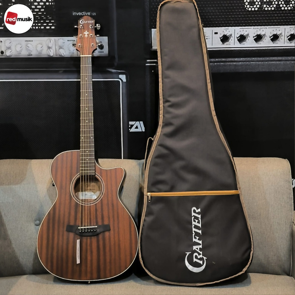 Jual Gitar Akustik Elektrik Crafter HT100 E CEMH/OP W/Bag | Shopee ...
