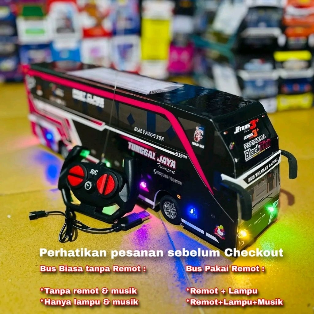 Jual miniatur bus telolet,( bus tanpa remot & bus pakai remot ), bus ...