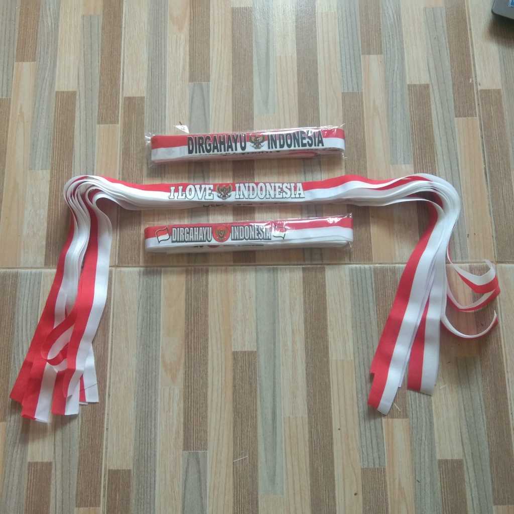 Jual [10 PCS] Iket Merah Putih Dirgahayu RI Ikat Kepala Kemerdekaan ...