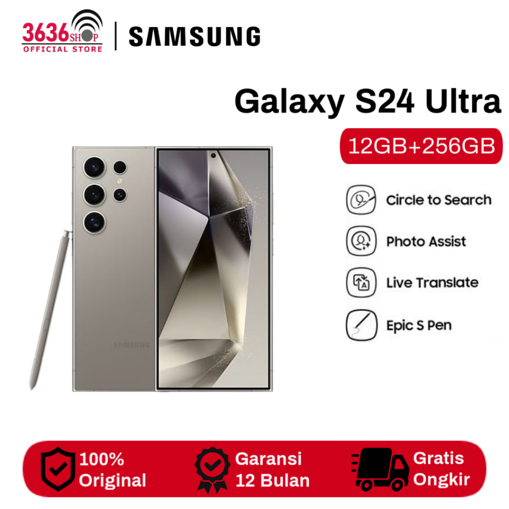 Jual Samsung Galaxy S24 Ultra 5G 12GB/256GB 12GB/512GB 12GB/1TB ...