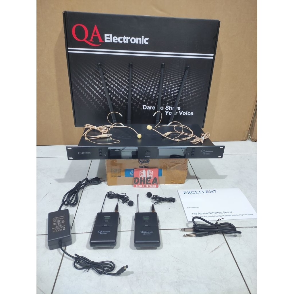 Jual MIC WIRELESS QA ELECTRONIC KD350CL CLIP ON KD 350 CL 2 MIC JEPIT ...