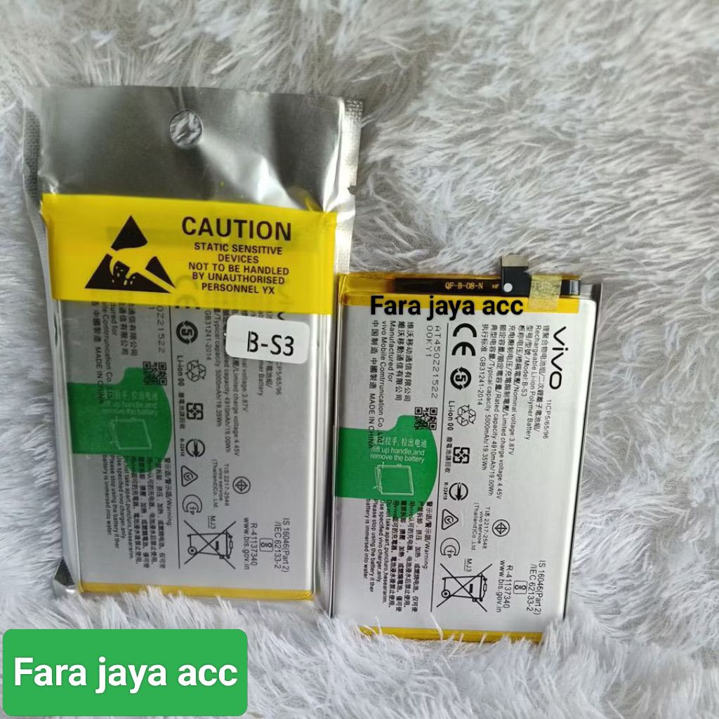 Jual Baterai Vivo ORIGINAL B-S3 For Vivo Y21/Y21A/Y21T/Y21S/Y33S/Y33T ...