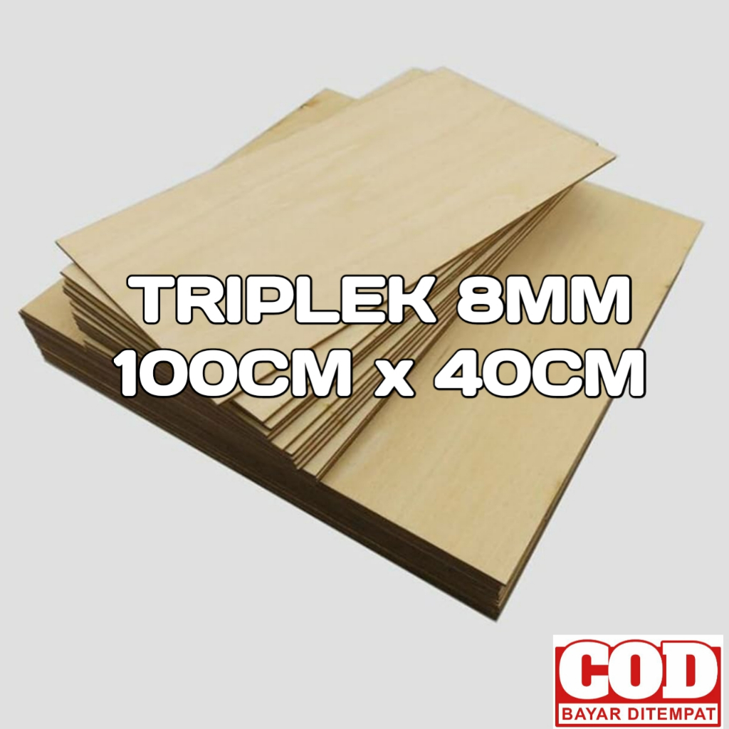 Jual Triplek 8mm ukuran 100 x 40 cm untuk bahan kerajinan | Shopee ...