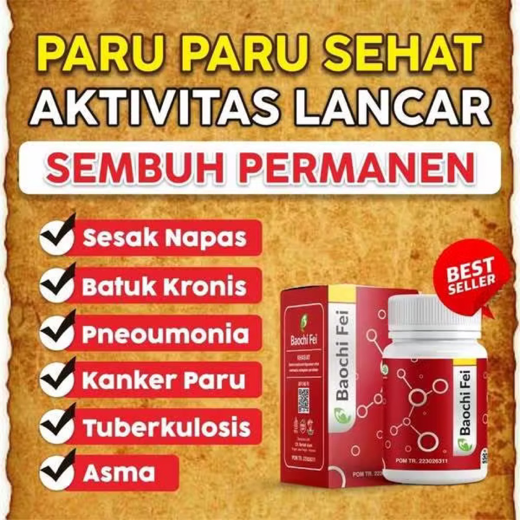 Jual Baochi Fei Merah Original Atasi Bronkitis, Batuk Berdaha - Sesak ...