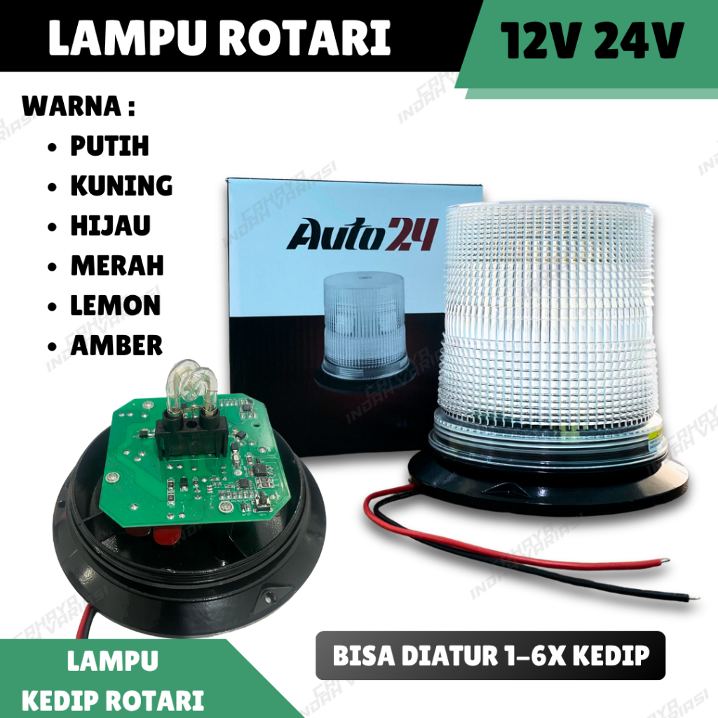 Jual LAMPU ROTARI TRUK KEDIP FLASH LAMPU TRUK BLITZ MODEL 12V - 48V ...