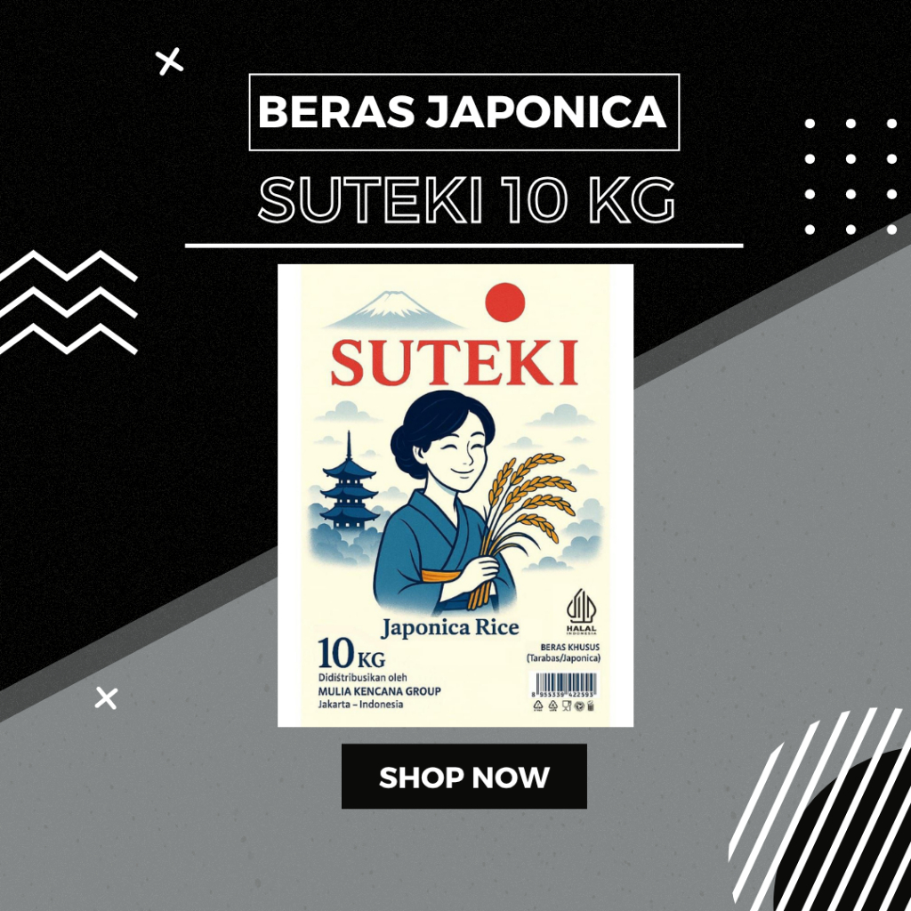 Jual SUTEKI 10 KG RICE JAPONICA PREMIUM / BERAS SUSHI / BERAS JAPONICA ...