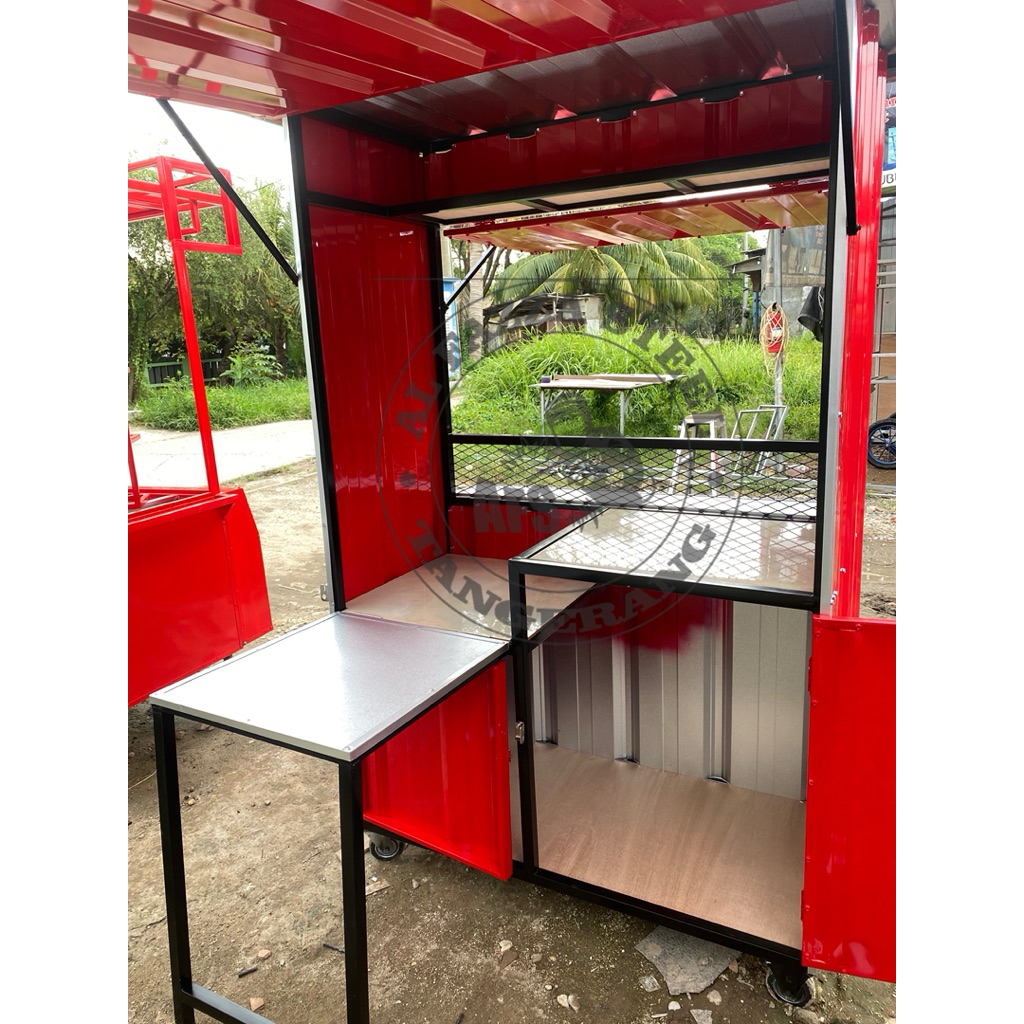 Jual gerobak jualan Booth portable 120x60x200cm | Shopee Indonesia