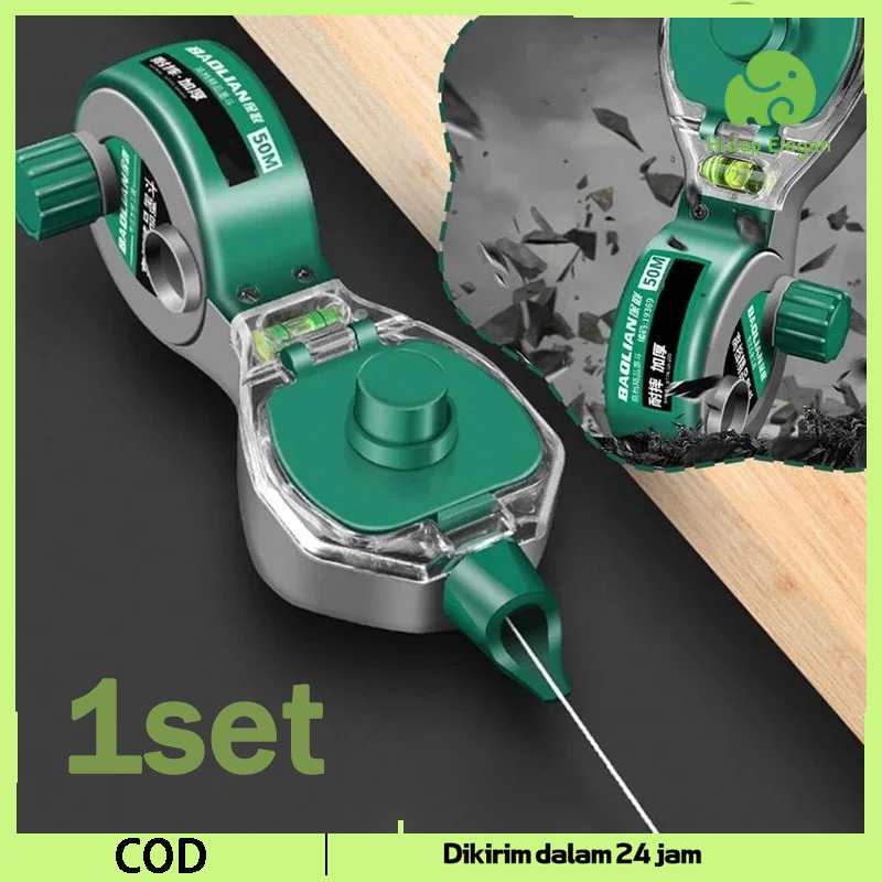 Jual 50m Tinta Sipatan Benang Penggaris Benang Lot Benang Sipatan Lot ...