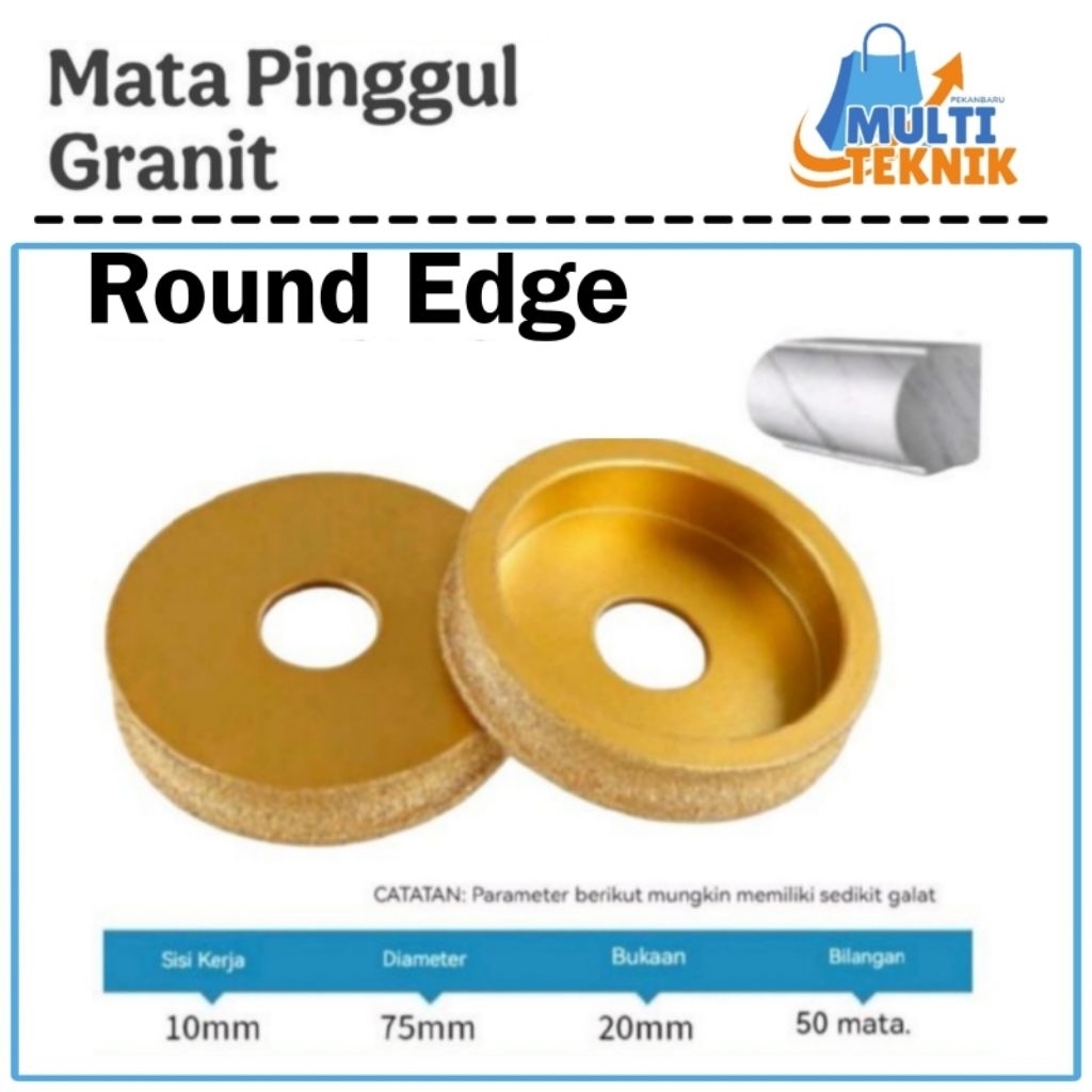 Jual Mata Gerinda Grenda Pinggul Granite 4 Inch Bevel Granit Round Edge ...