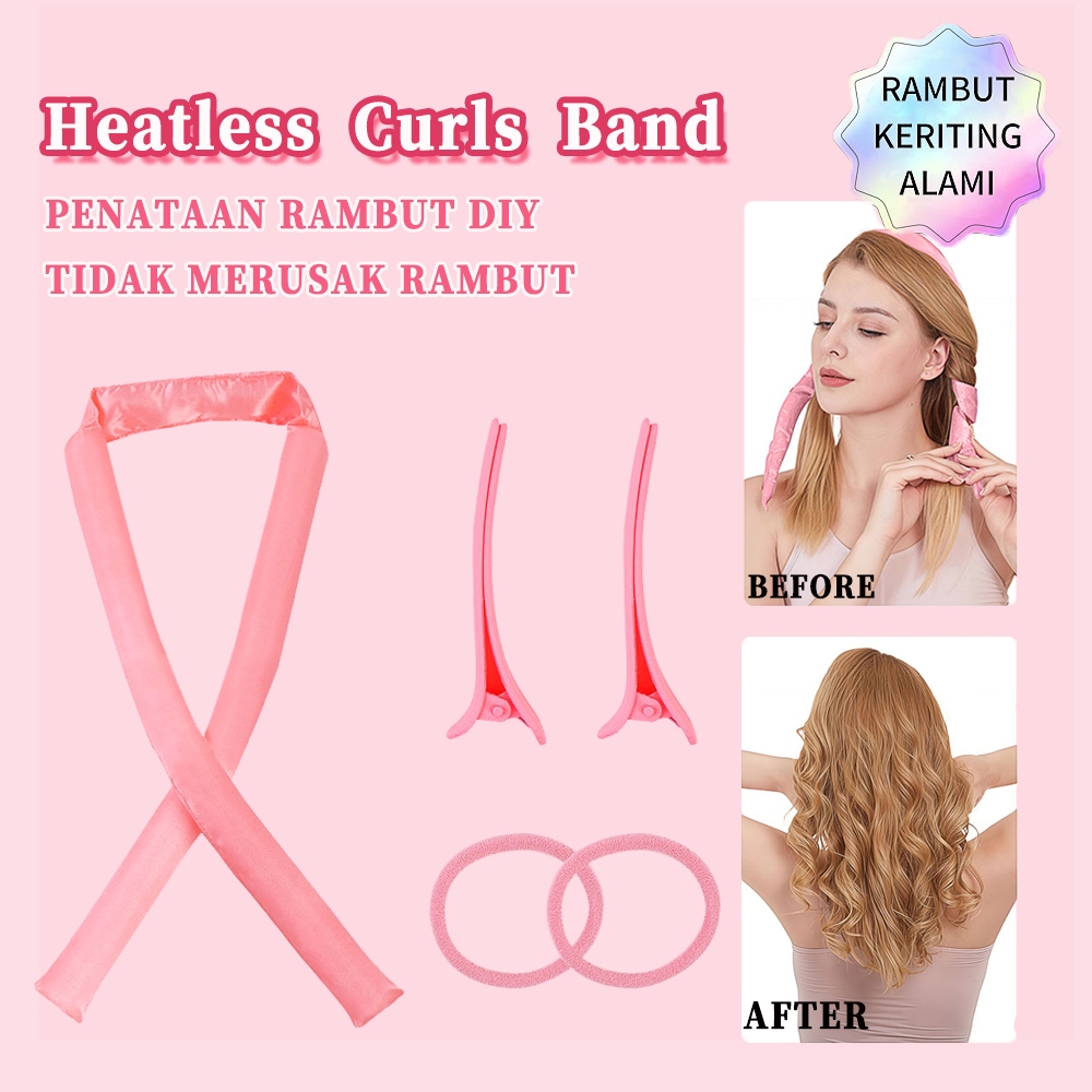 Jual Heatless Curls Band Tanpa Panas Pengkriting Rambut Rambut Rambut ...