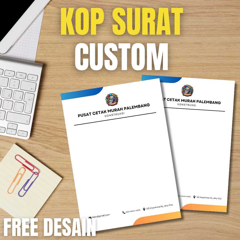 Jual CETAK COP SURAT CUSTOM F4/A4 FULL COLOR | Shopee Indonesia