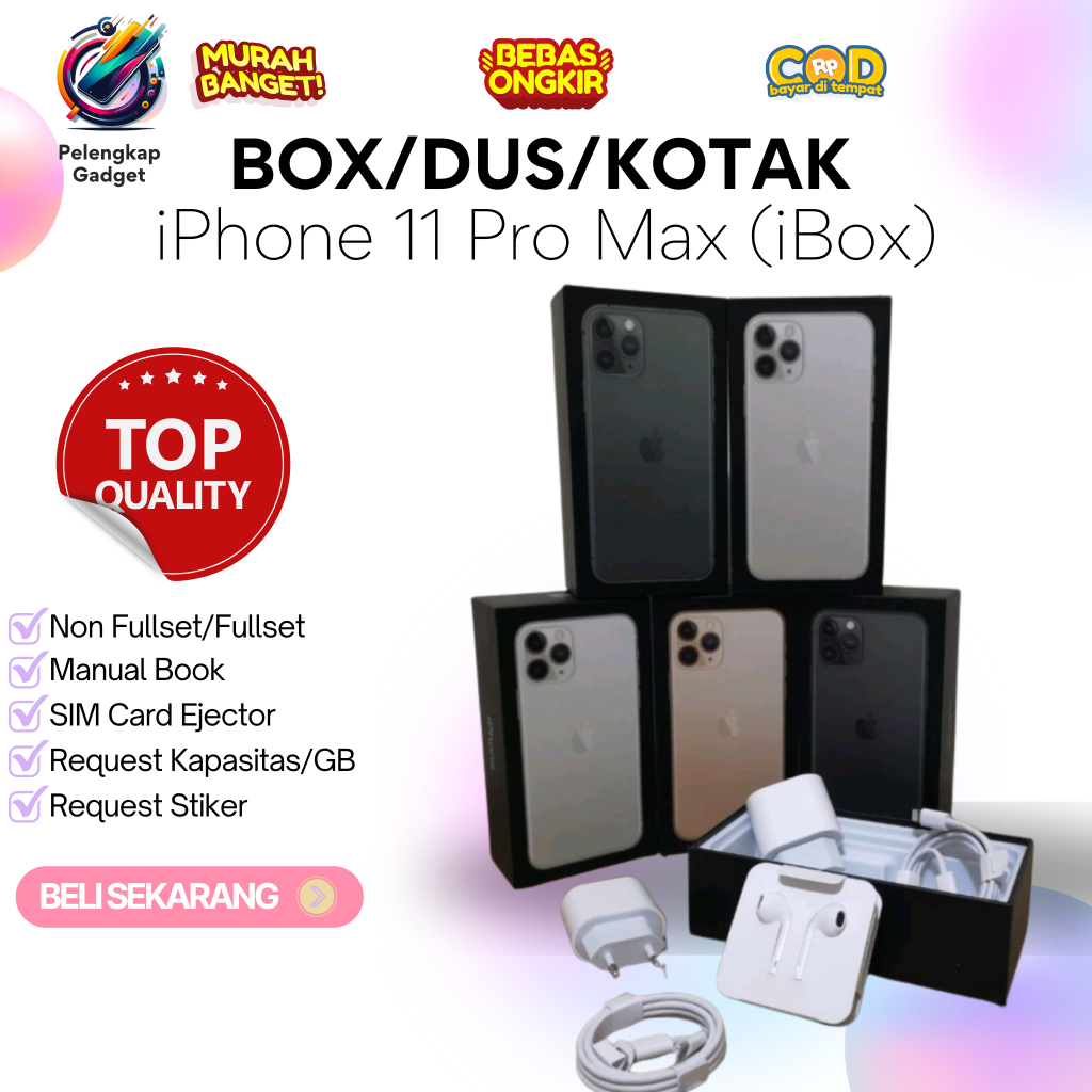Jual BOX/DUS/KOTAK IP11 PRO MAX (iBox) | Shopee Indonesia