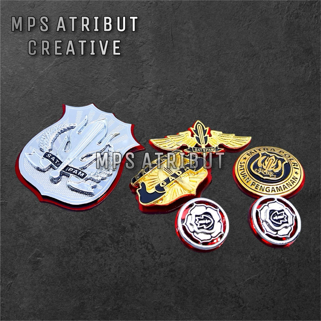 Jual PAKET HEMAT ATRIBUT SATPAM / PIN KEWENANGAN SATPAM MAGNET / PIN ...
