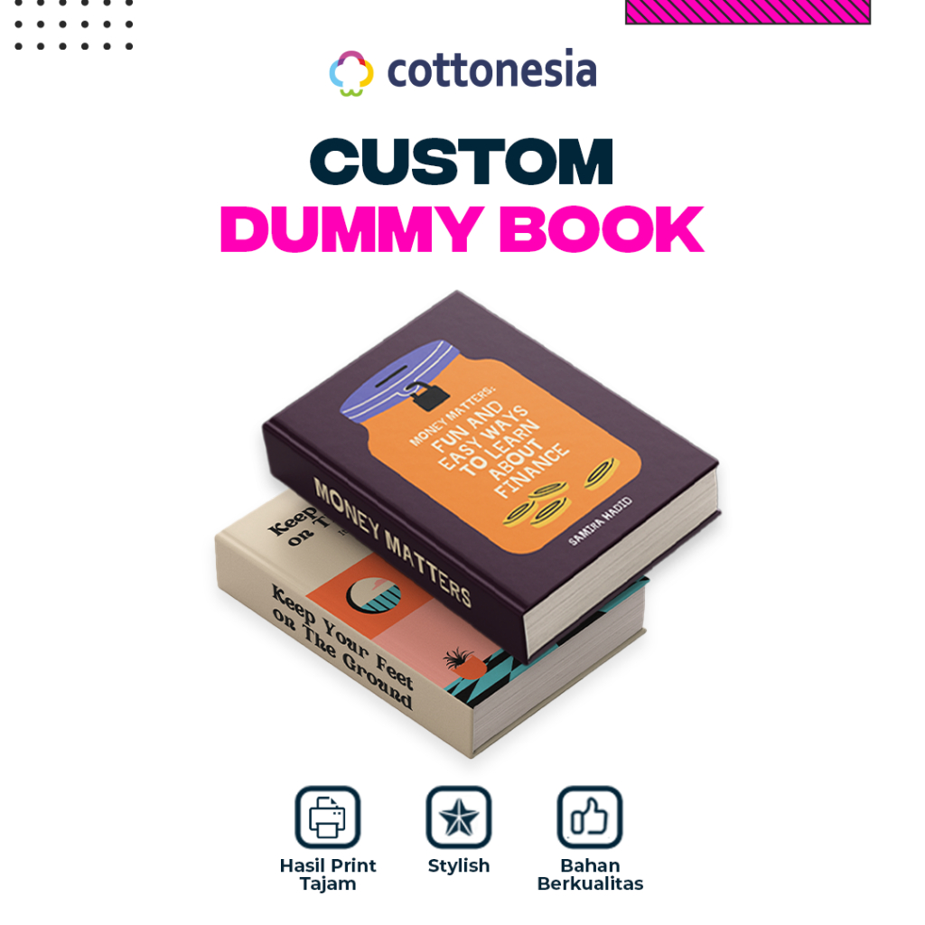 Jual Cottonesia Custom Dummy Book I Custom Buku palsu Custom majalah ...