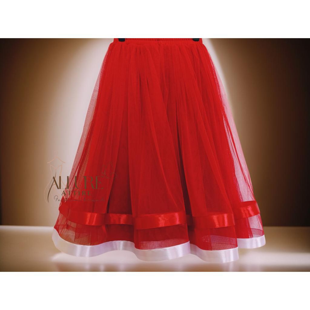 Jual ALLURE attire ROK TUTU 1 LAYER LIS PITA MERAH PUTIH/ROK ANAK ...