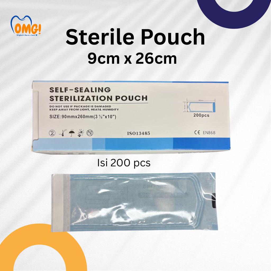 Jual Sterile Pouch / Steril Pouch/Self-Sealing Sterilization Pouch Size ...