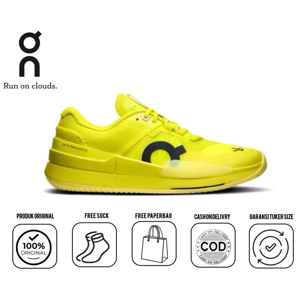 Jual SEPATU TENIS ON CLOUD THE ROGER PRO 2 CLAY YELLOW ORIGINAL ...